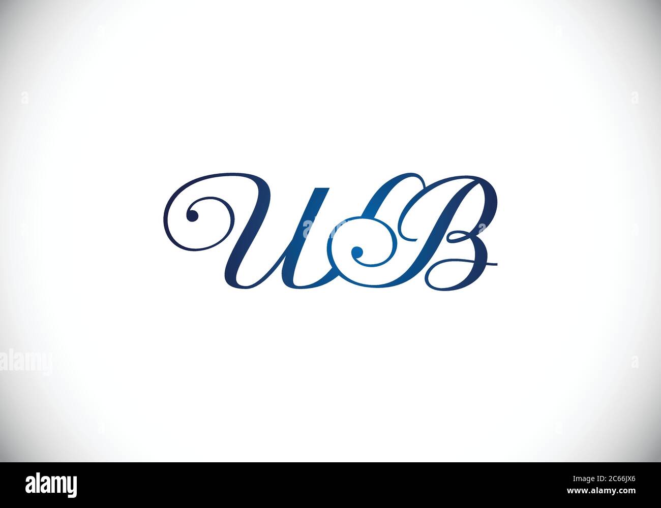 Initial Monogram Letter W B Logo Design Vector Template. WB Letter Logo ...