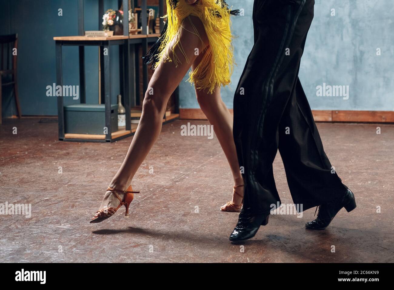 Ballroom dance samba. Close up of dancing legs of dancers Stock Photo ...