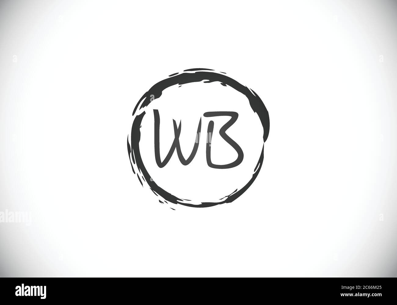 Initial Monogram Letter W B Logo Design Vector Template. WB Letter Logo ...