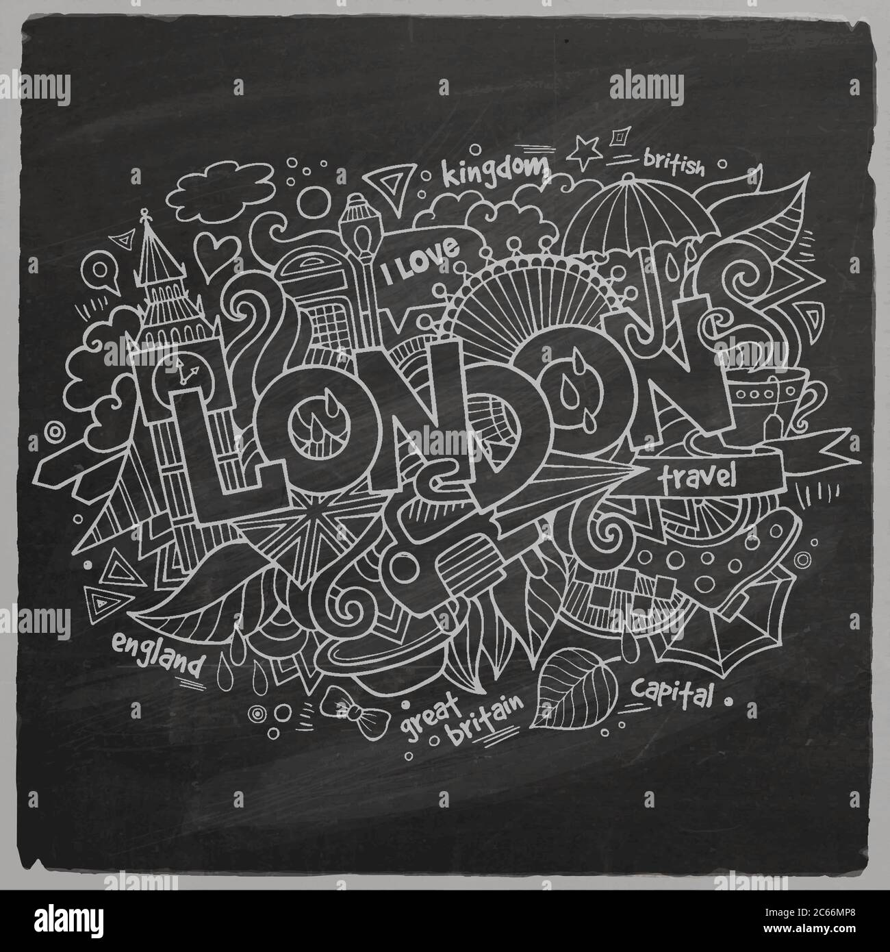 Chalkboard chalk on dark Stock Vector Images - Alamy