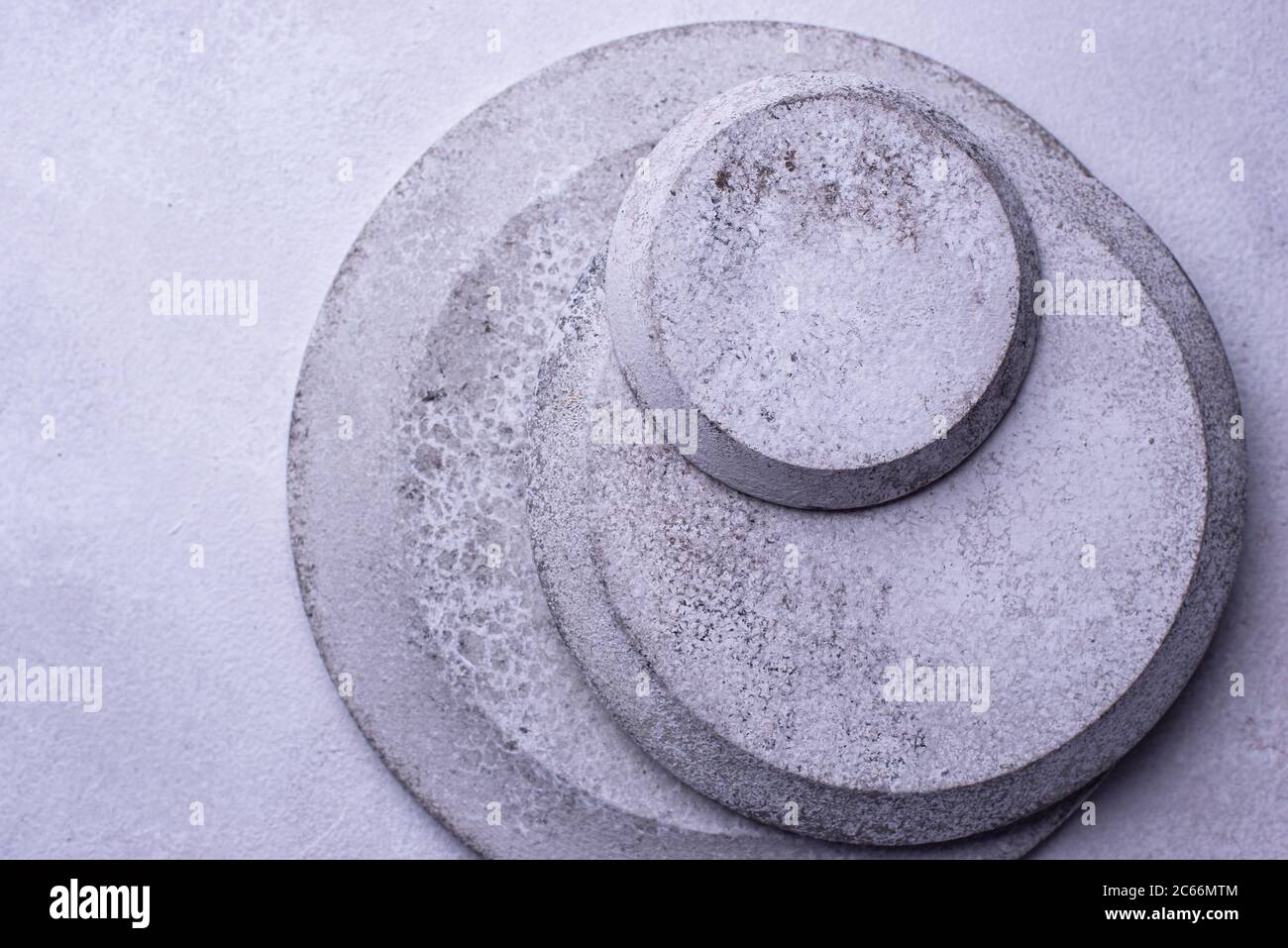 Handmade handcrafted concrete plates and bowls Stock Photo - Alamy