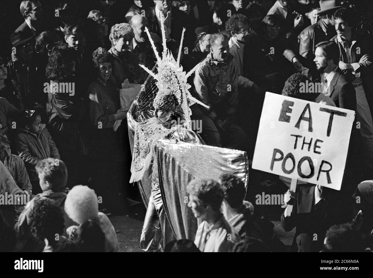 Eat the Poor costumes at the Greenwich Village Halloween Parade, New ...