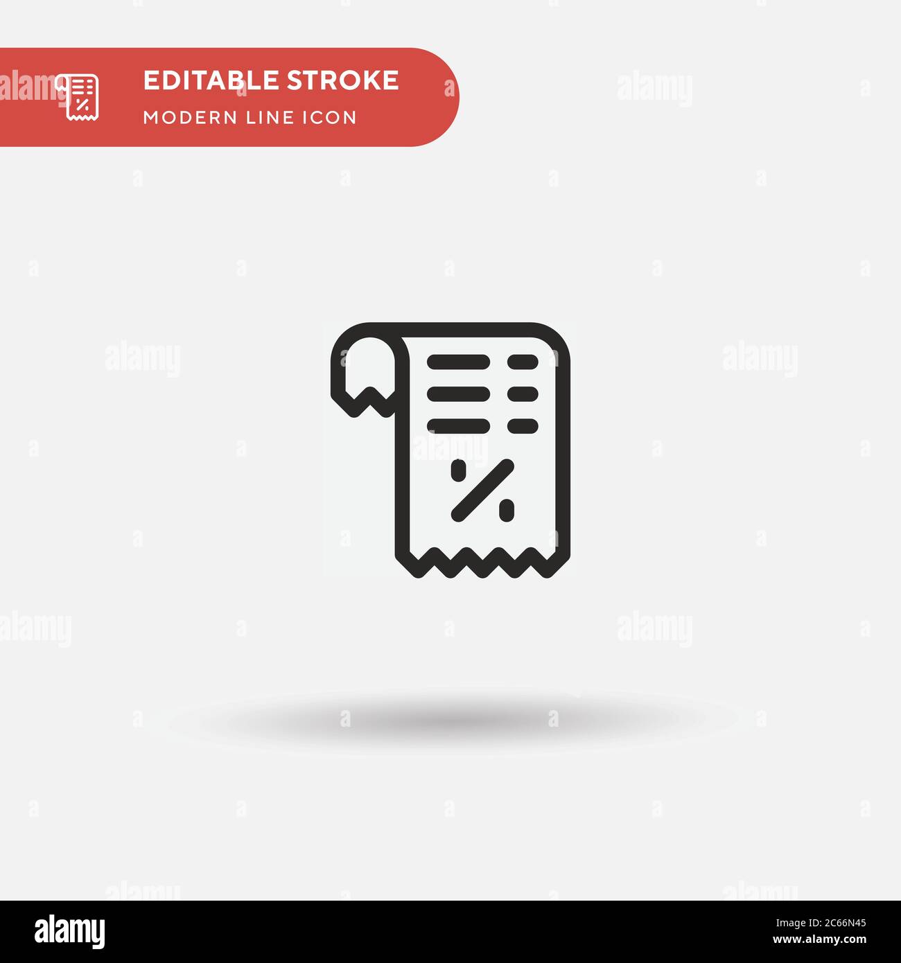 Bill Simple vector icon. Illustration symbol design template for web ...