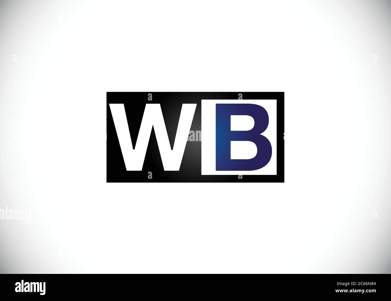Initial Monogram Letter W B Logo Design Vector Template. WB Letter Logo ...