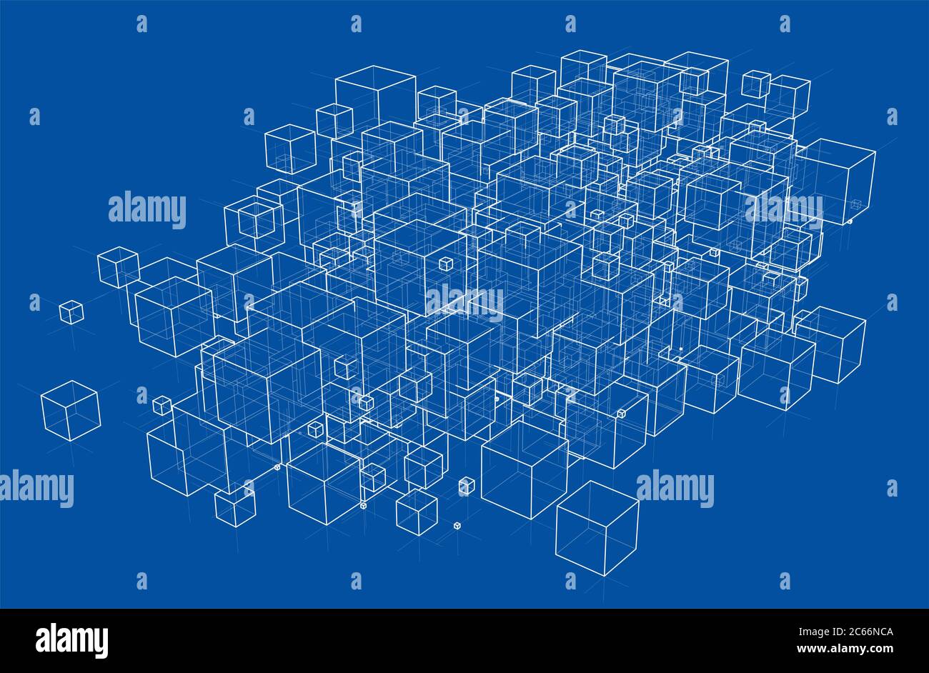 Abstract boxes background Stock Photo - Alamy