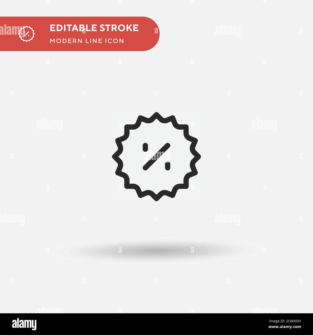 Discount Simple vector icon. Illustration symbol design template for ...