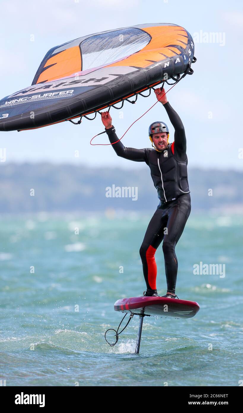 Calshot wing foil hi-res stock photography and images - Alamy