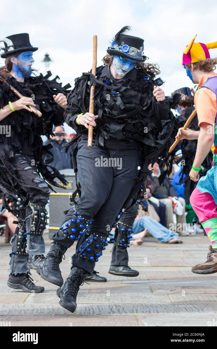 Traditional Dancing at the Whitby folk Week in 2014 Stock Photo - Alamy