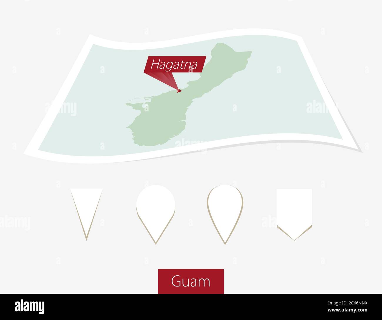 Hagatna map hi-res stock photography and images - Alamy