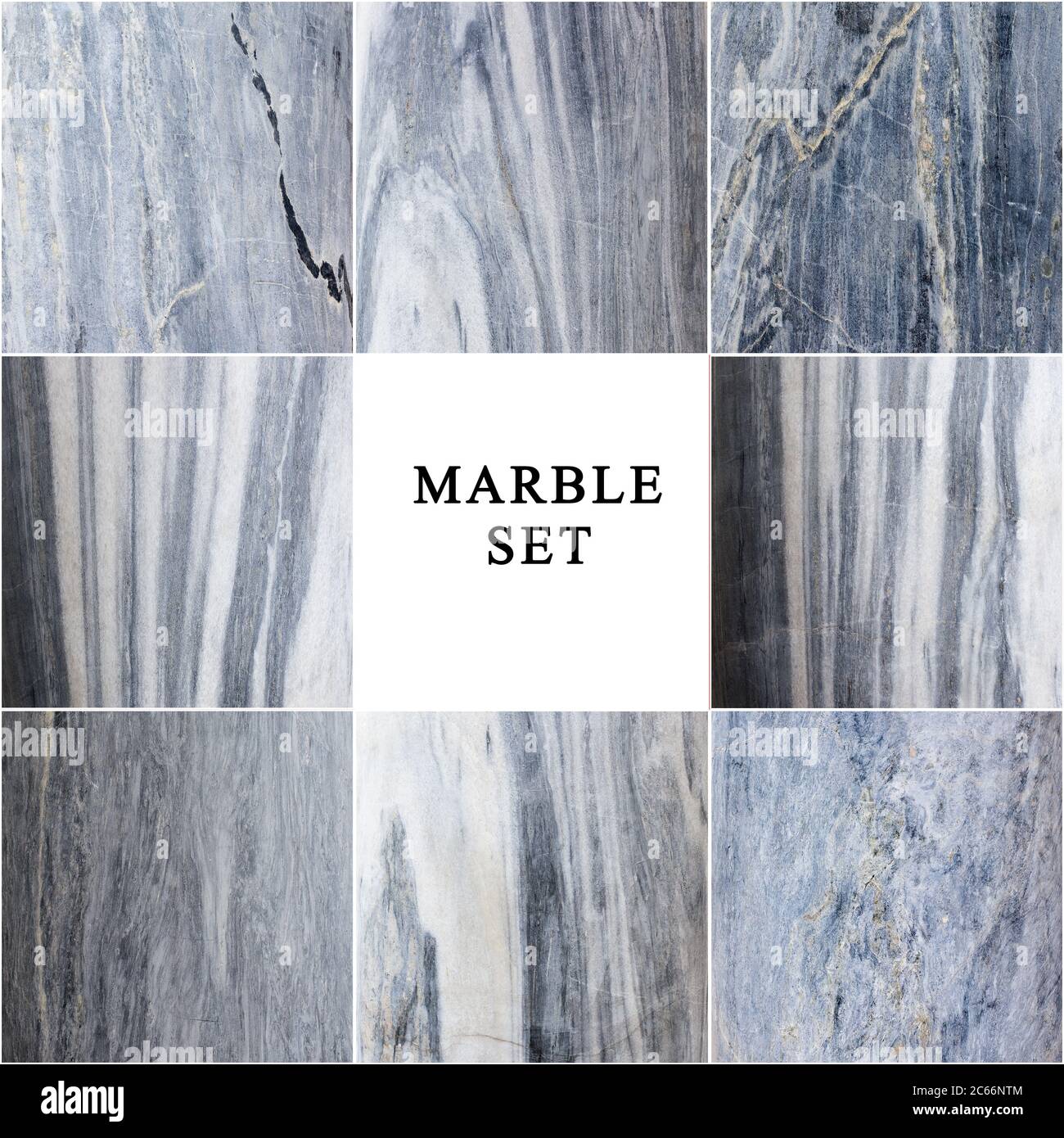 texture set of different kinds of stones Stock Photo - Alamy