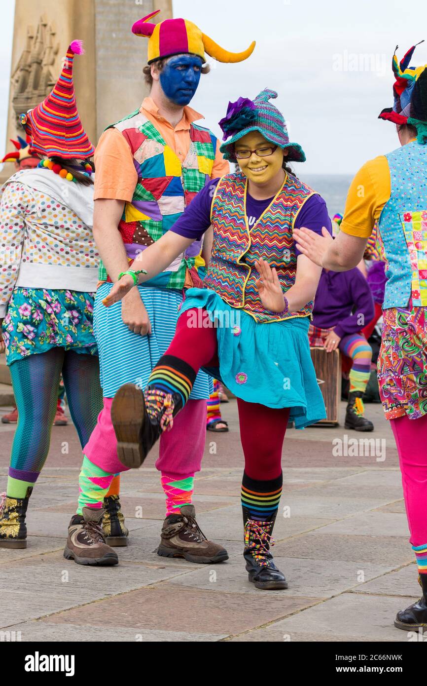 Traditional Dancing at the Whitby folk Week in 2014 Stock Photo - Alamy