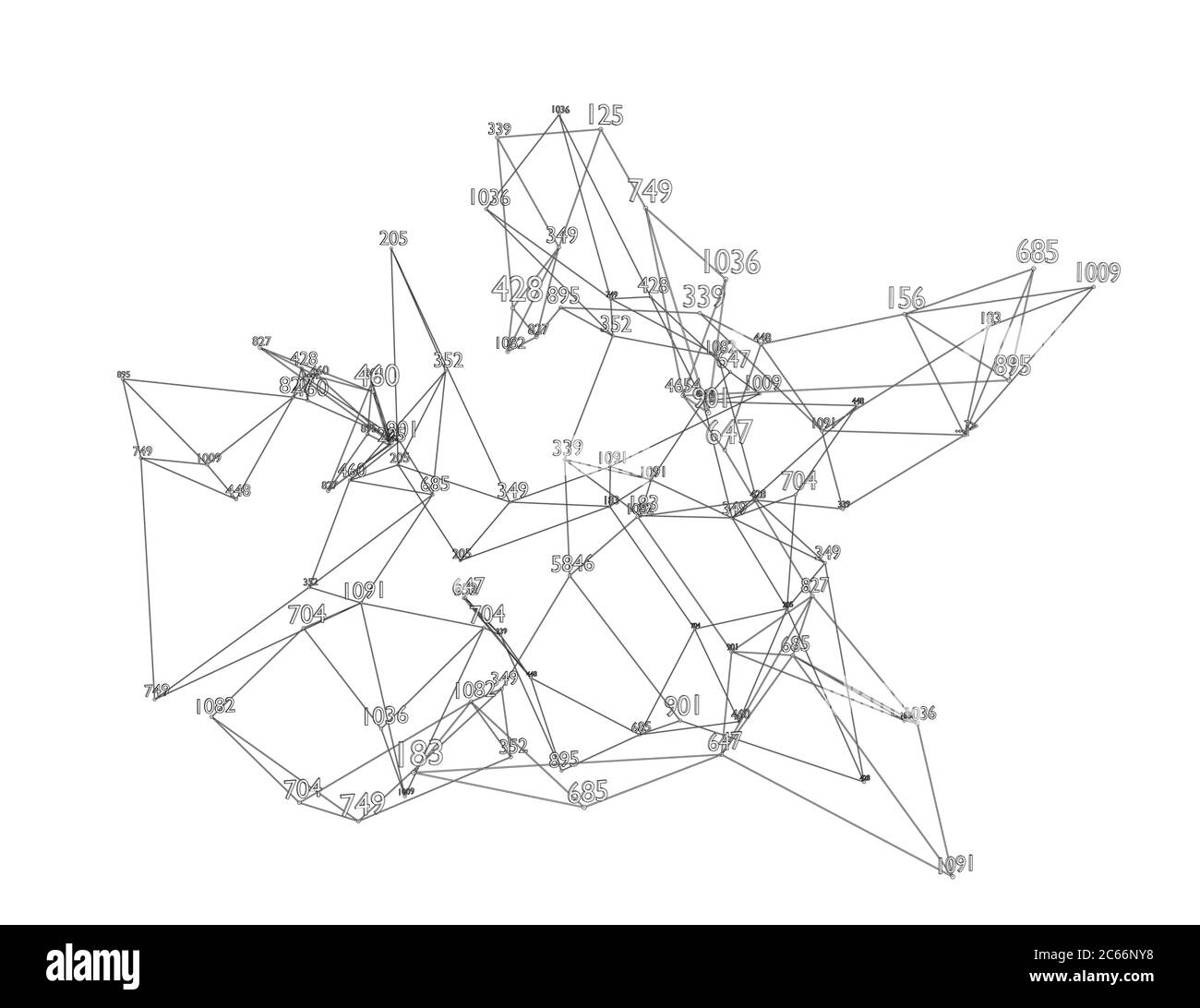 Abstract word cloud Outline Stock Photo - Alamy