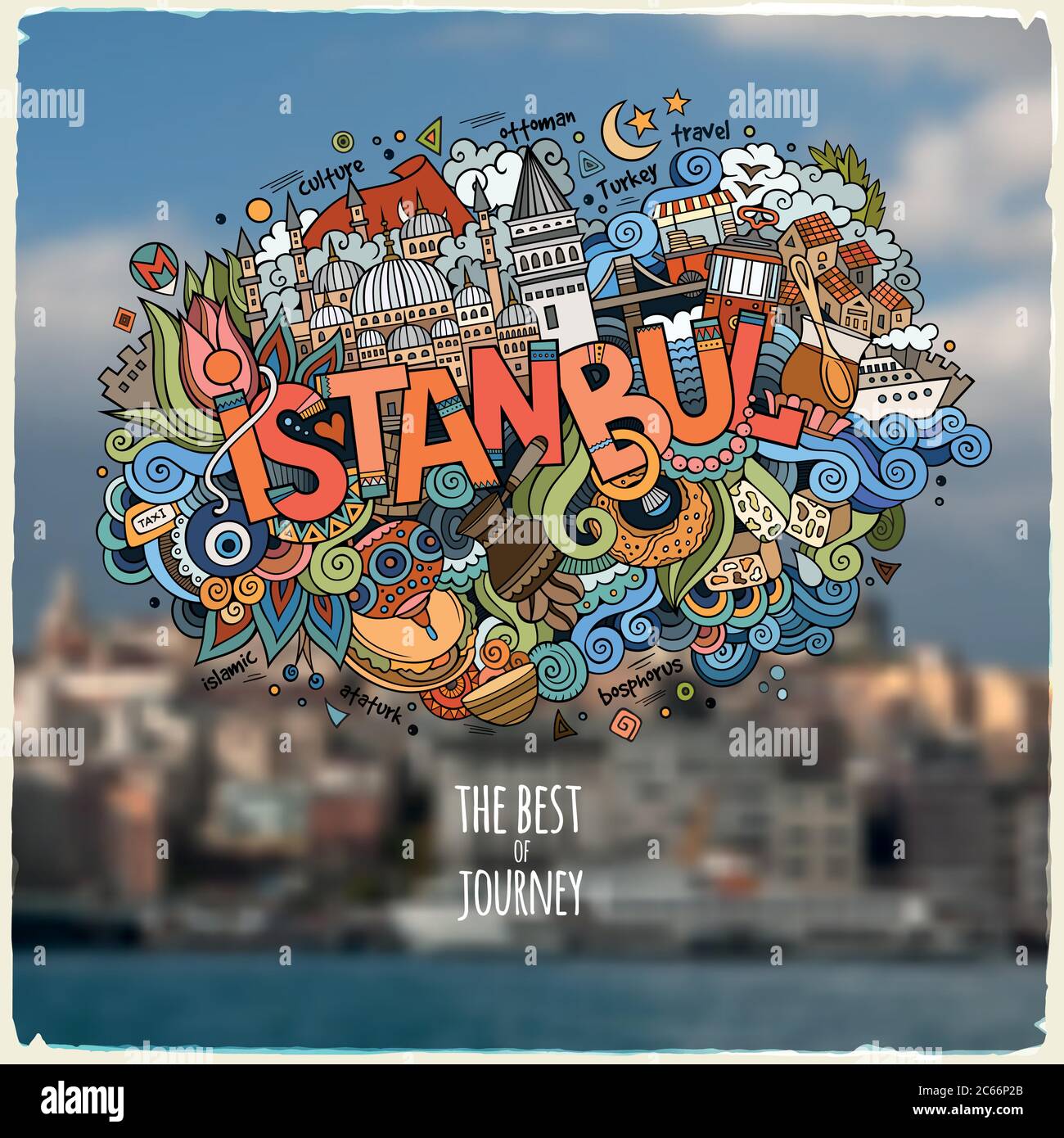 Golden horn of istanbul Stock Vector Images - Alamy