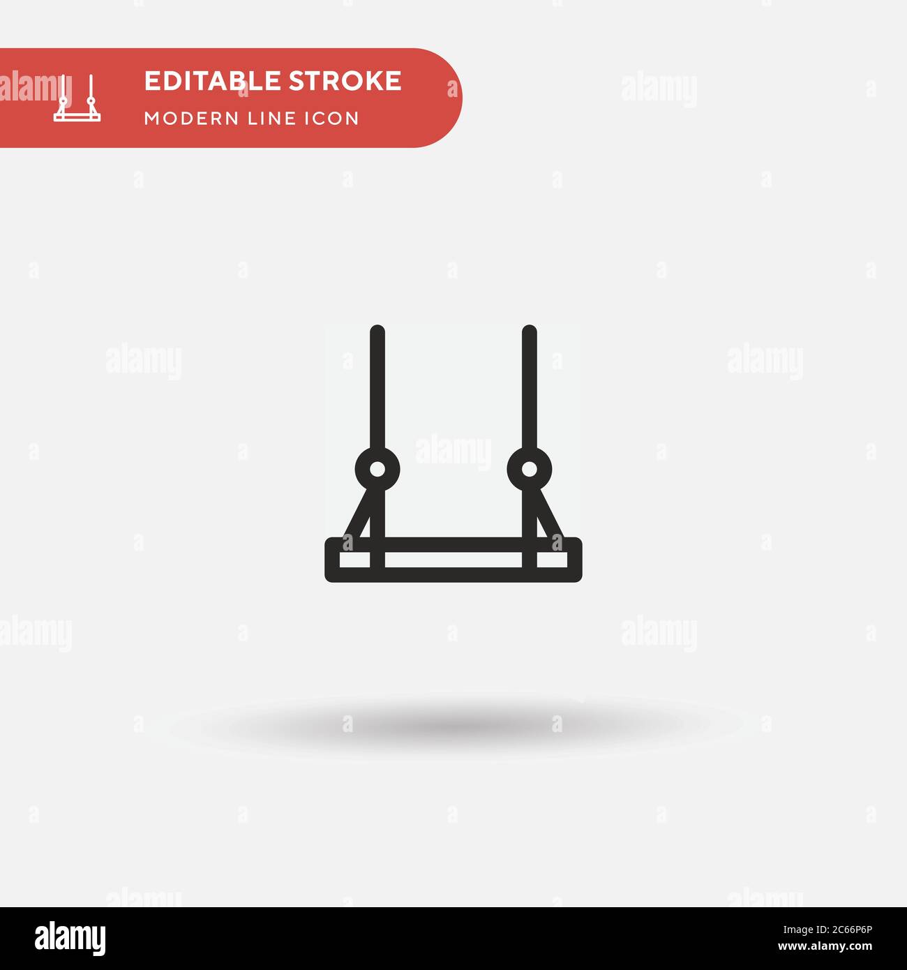 Swing Simple vector icon. Illustration symbol design template for web ...