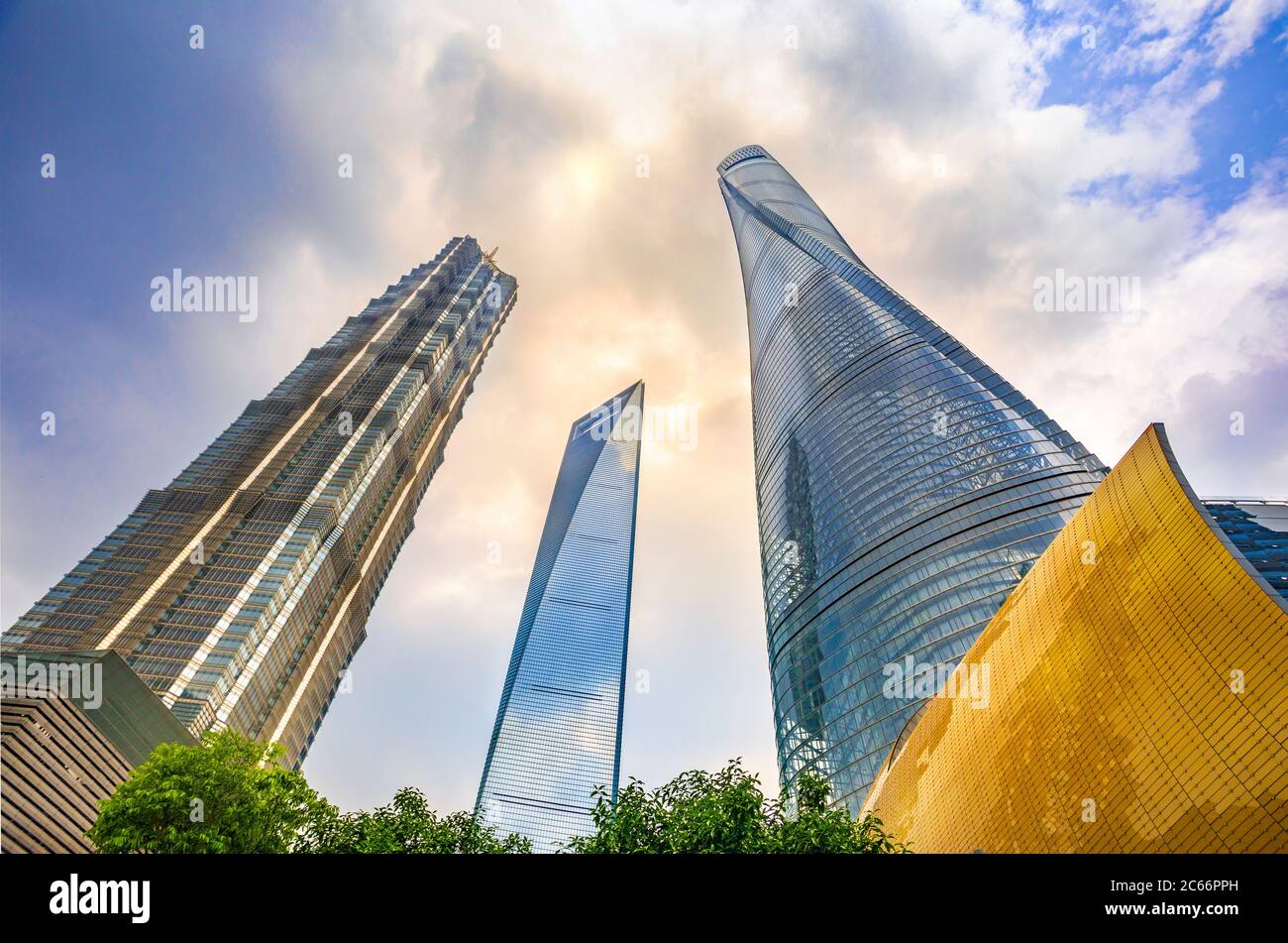China, Shanghai City, Pudong District, Lujiazui Area, Jin Mao Building ...