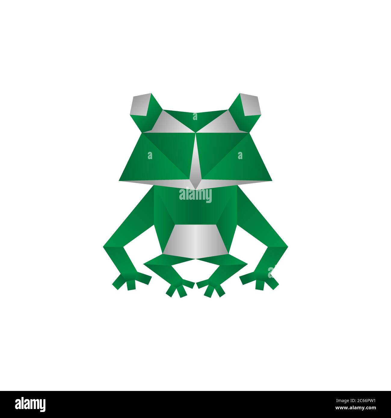 Origami Frog Vector