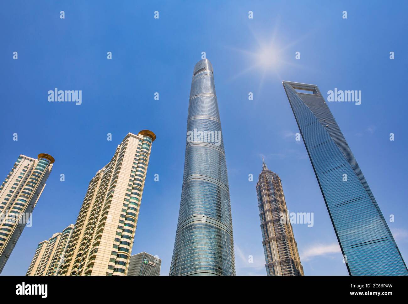 China, Shanghai City, Pudong District, Lujiazui Area, Jin Mao Building ...