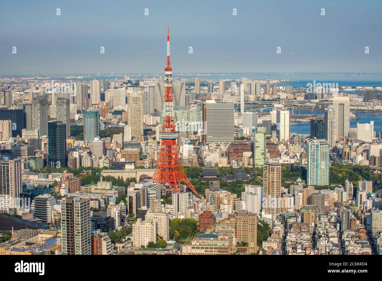 Japan, Tokyo City, Minato Ku panorama, Tokyo Tower Stock Photo - Alamy