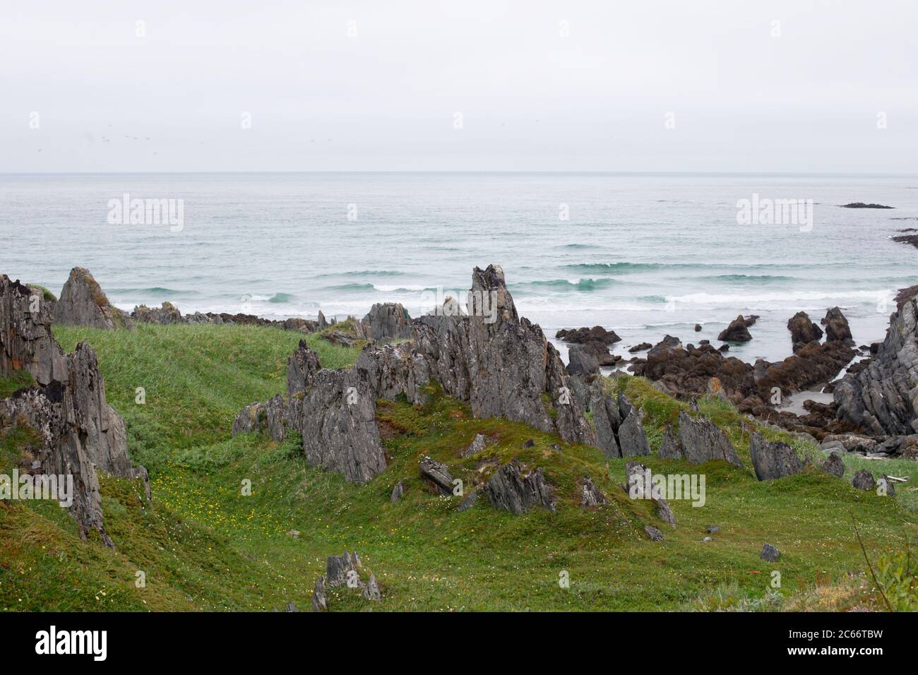 Cliffs and Arctic Ocean Landscape, Berlevag, Finnmark, North Norway ...