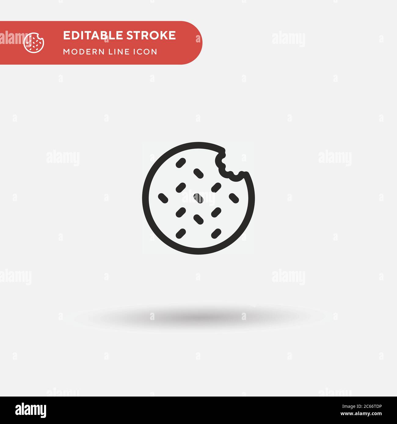 Crispy Simple vector icon. Illustration symbol design template for web ...
