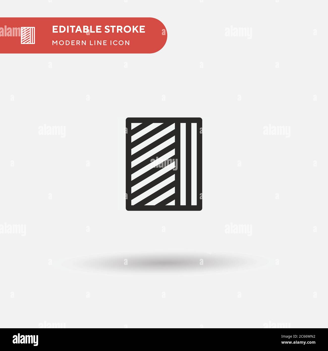 Wafer Simple vector icon. Illustration symbol design template for web ...