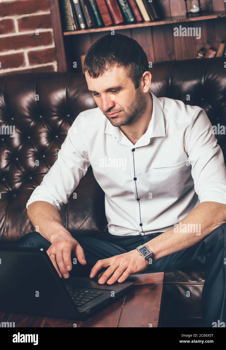 Man rich home office hi-res stock photography and images - Alamy