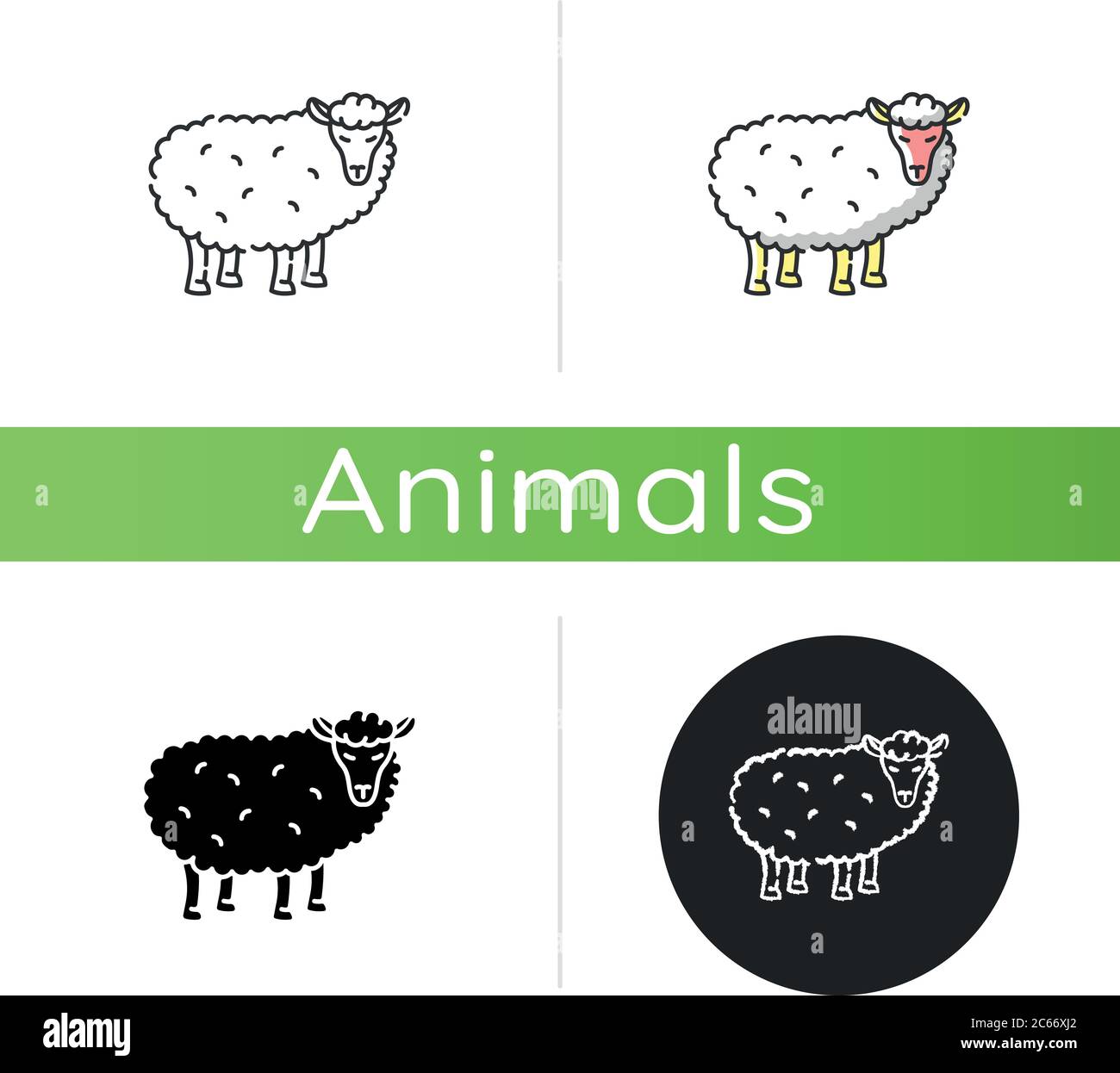 Common sheep Stock Vector Images - Alamy