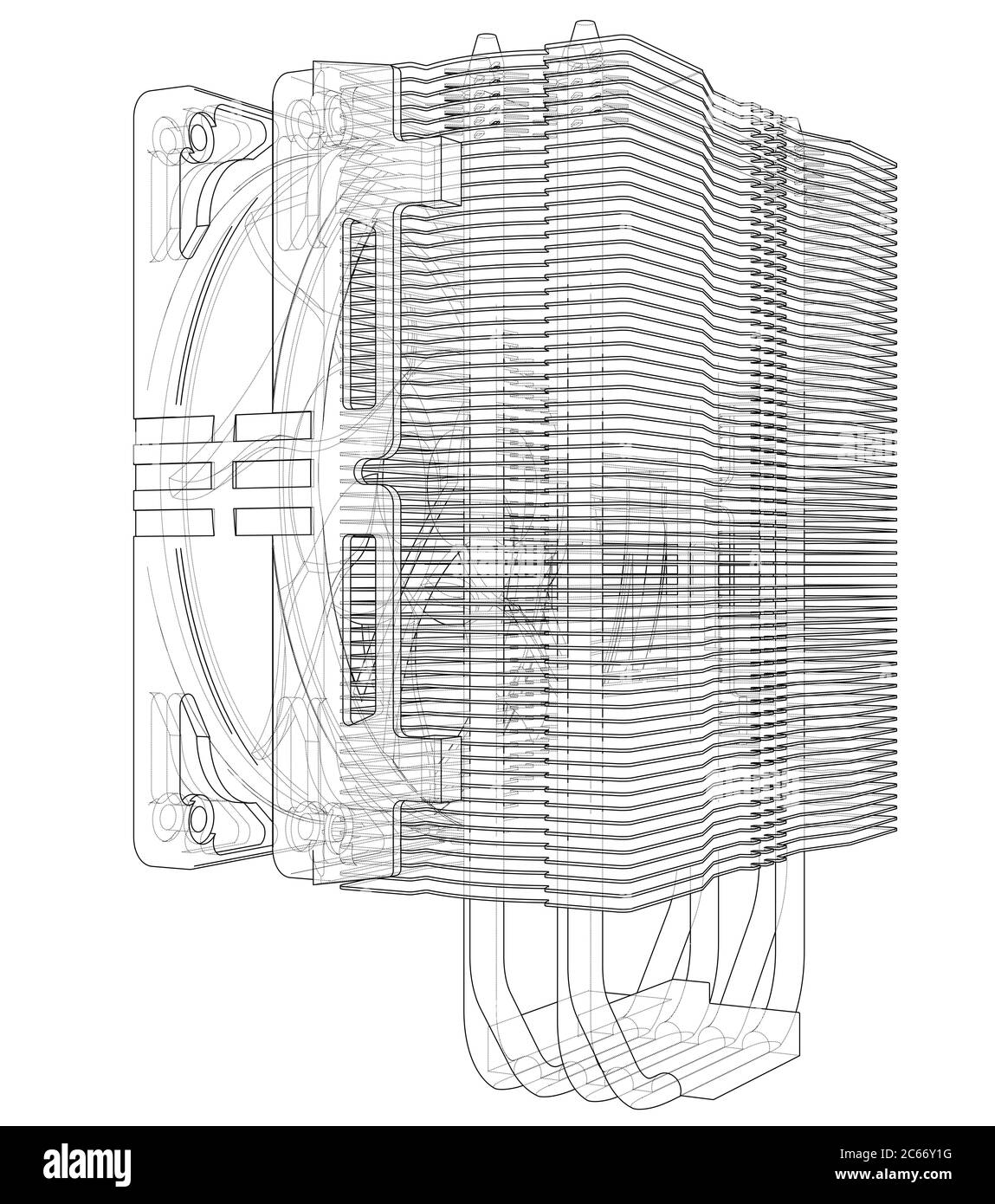 Cpu Coller Concept. 3D illustration Stock Photo - Alamy