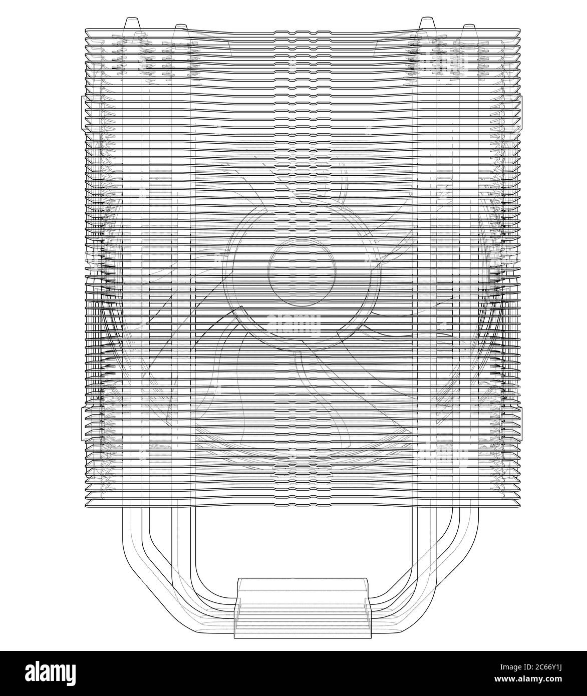 Cpu Coller Concept. 3D illustration Stock Photo - Alamy
