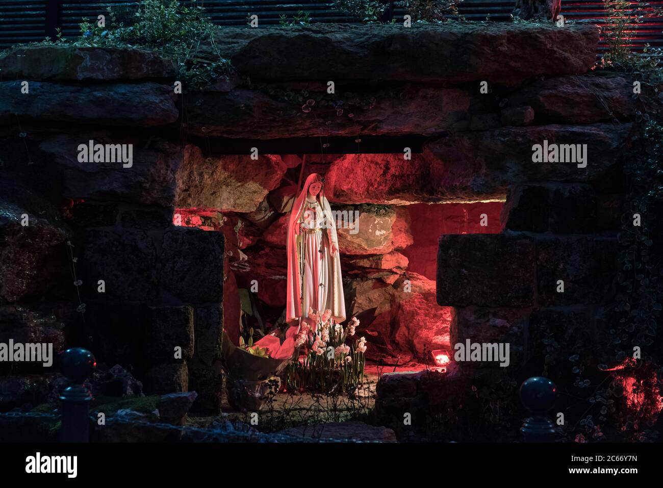 Statue in Our Lady of Lebanon Marian shrine and a pilgrimage site in ...