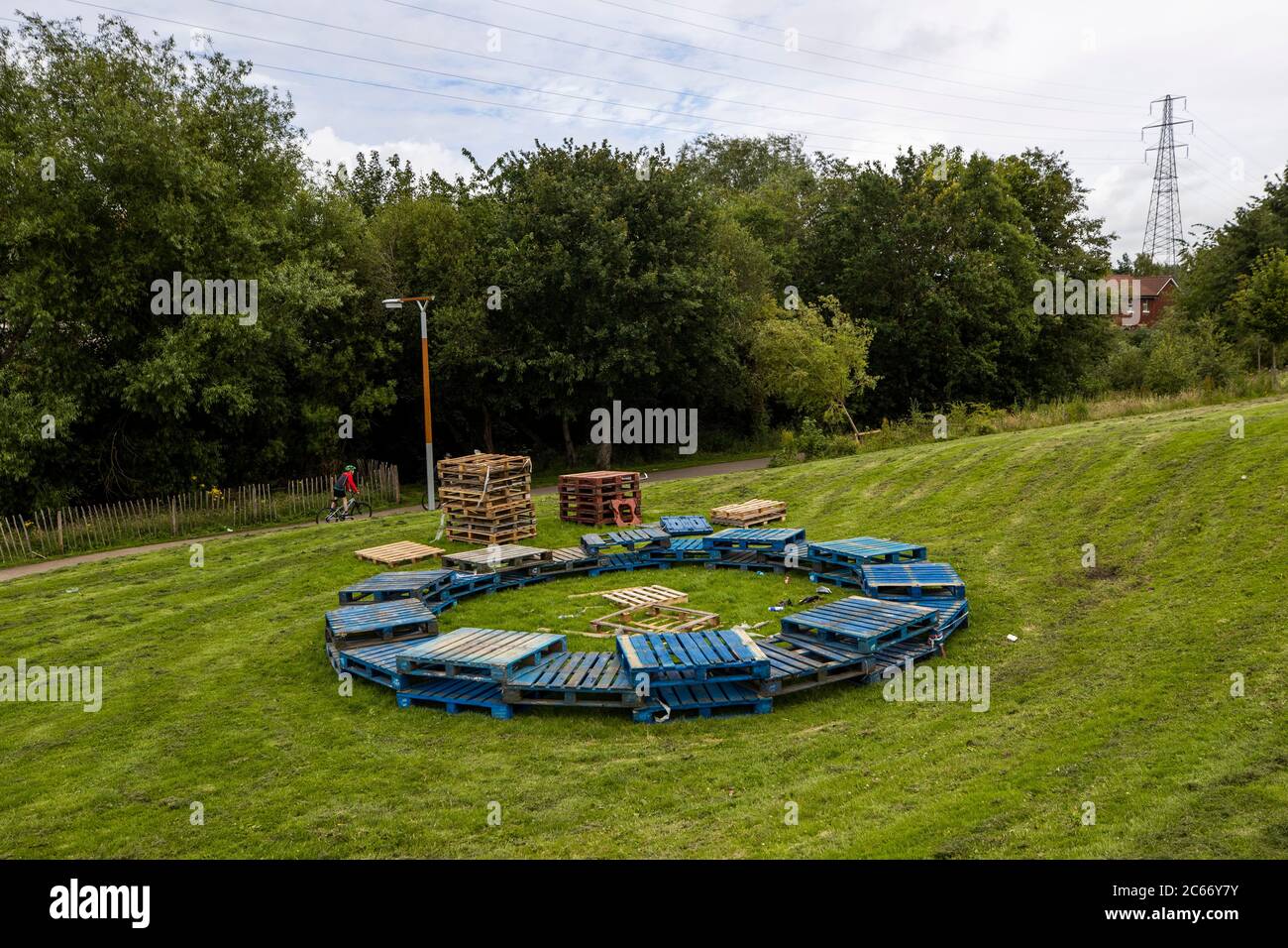 Preparations are made for an 11th night bonfire, known as the Avoniel ...