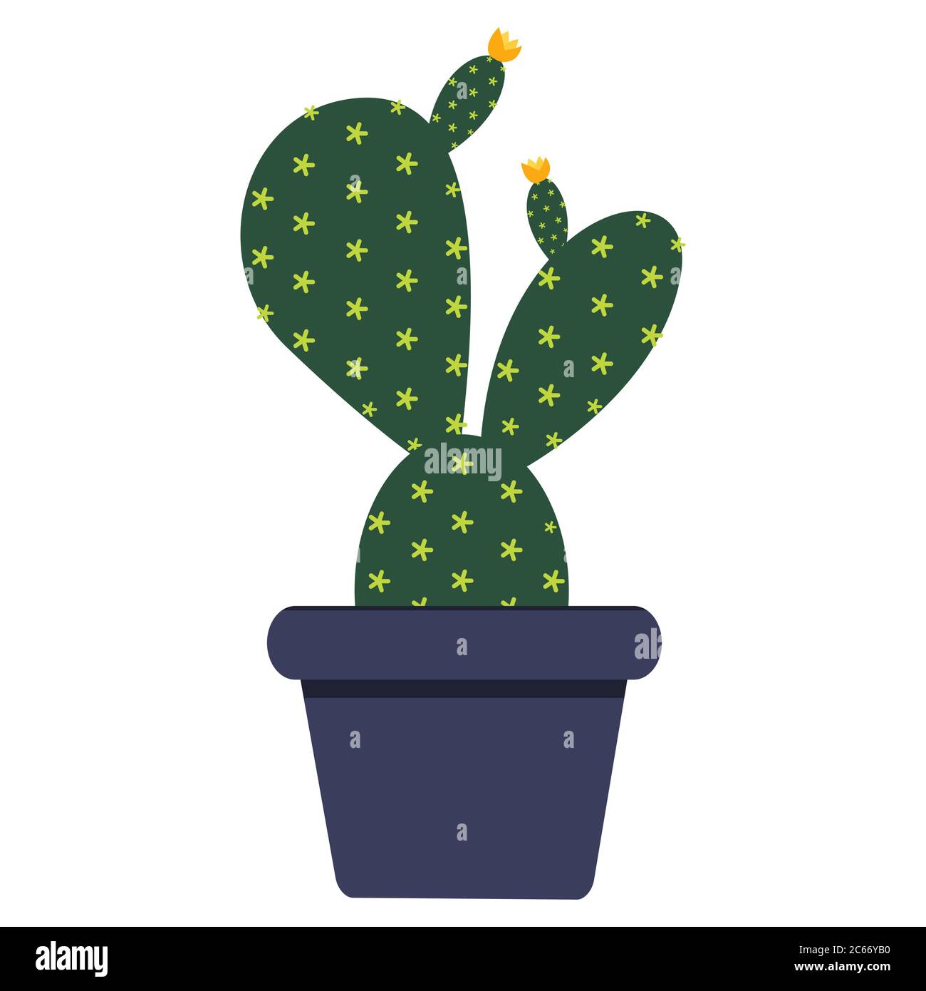Cactus Icon on white background Vector Illustration Stock Vector Image ...