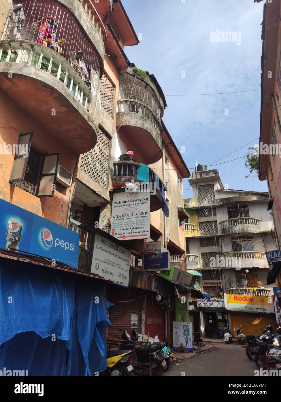 Calangute street scene Stock Photo - Alamy
