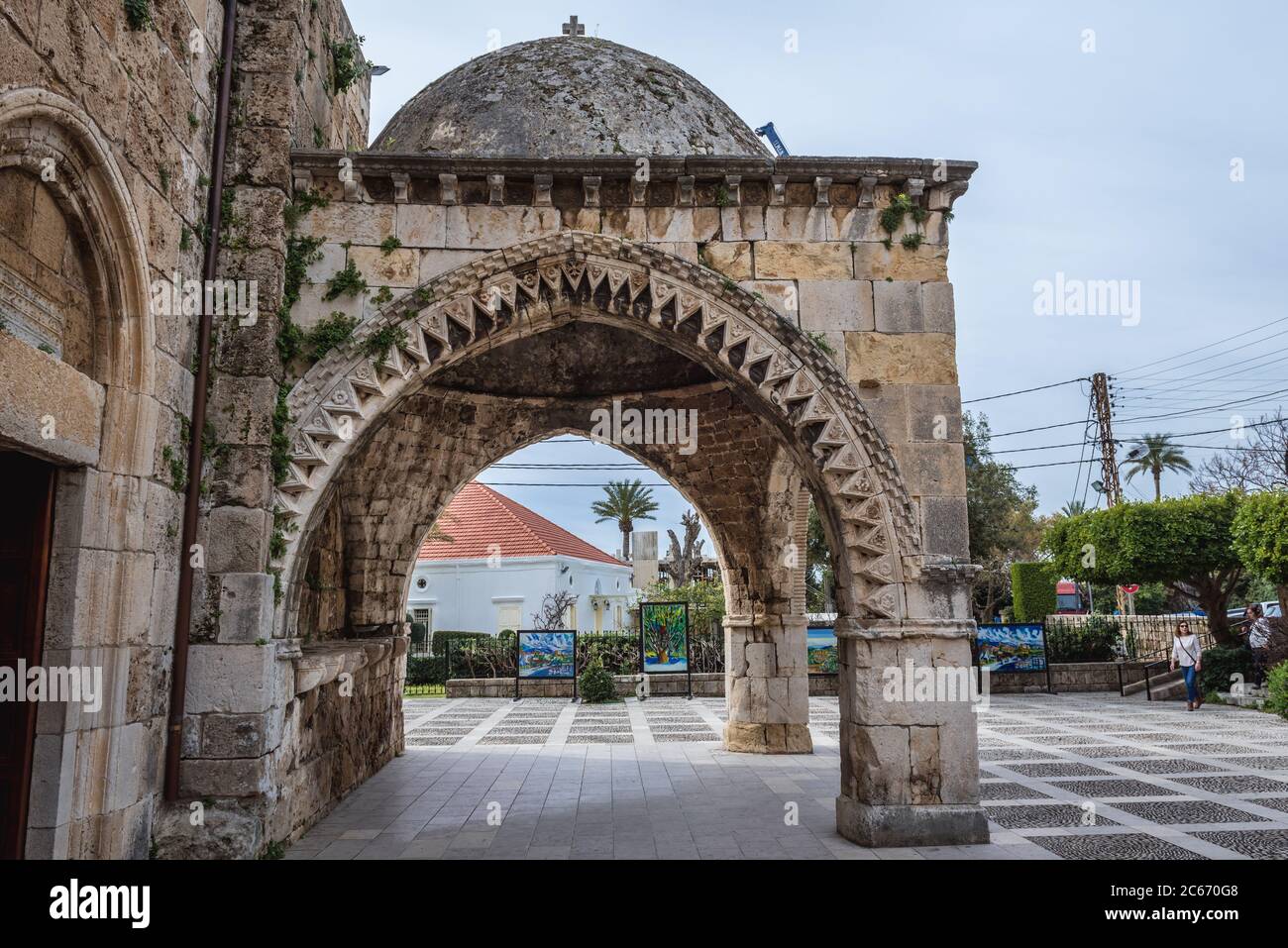 Entrance to church in monastery of Saint John Marcus of Lebanese ...