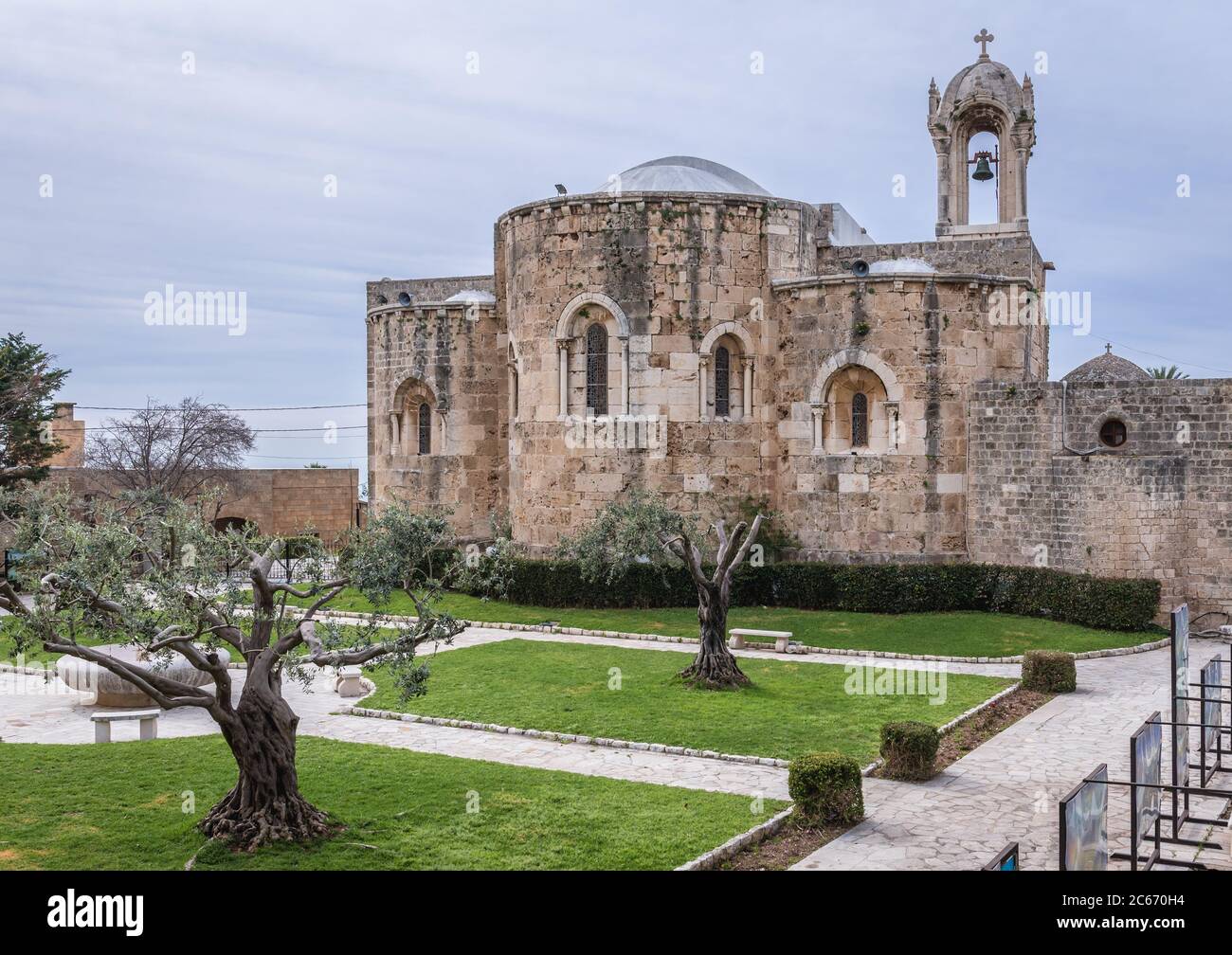 Garden in monastery of Saint John Marcus of Lebanese Maronite Order in ...
