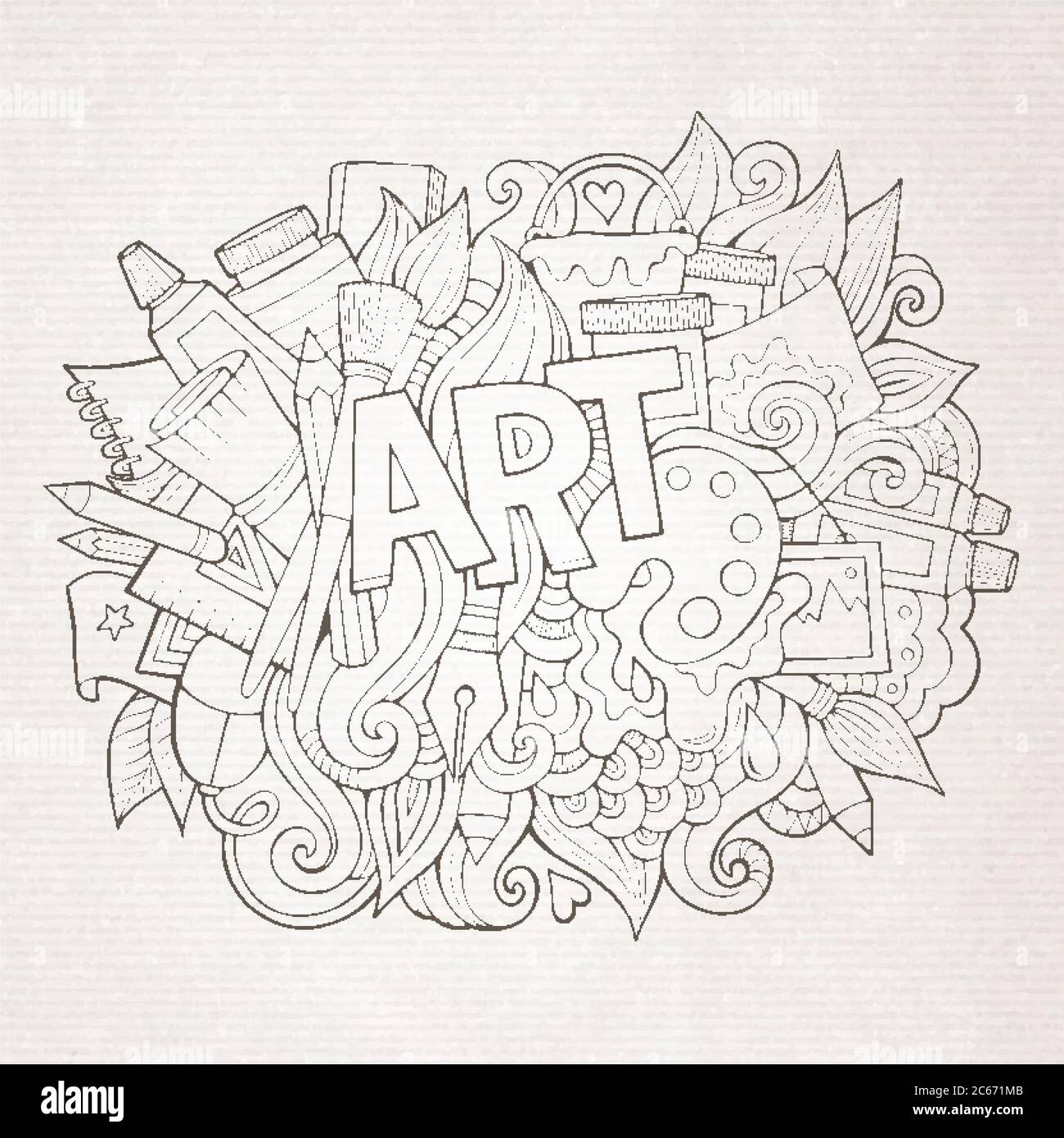 Art hand lettering and doodles elements Stock Vector Image & Art - Alamy