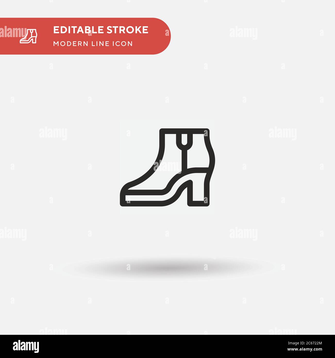Boots Simple vector icon. Illustration symbol design template for web ...