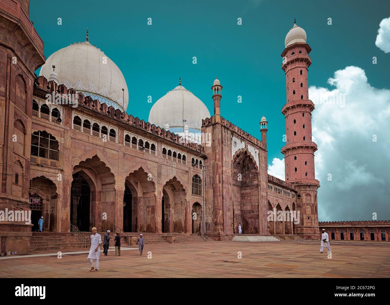 Panoramic view of Taj ul Masajid, Bhopal, Madhya Pradesh, India Stock ...