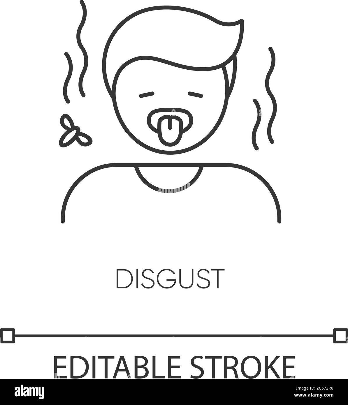 Facial grimace unpleasant Stock Vector Images - Alamy