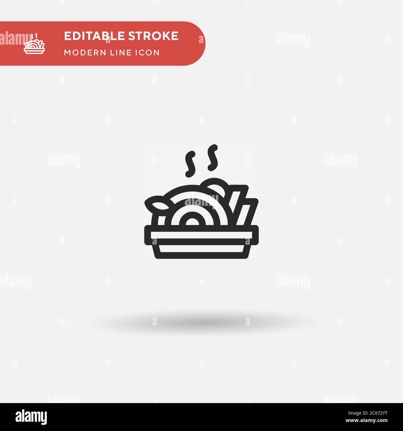 Pasta Simple vector icon. Illustration symbol design template for web ...