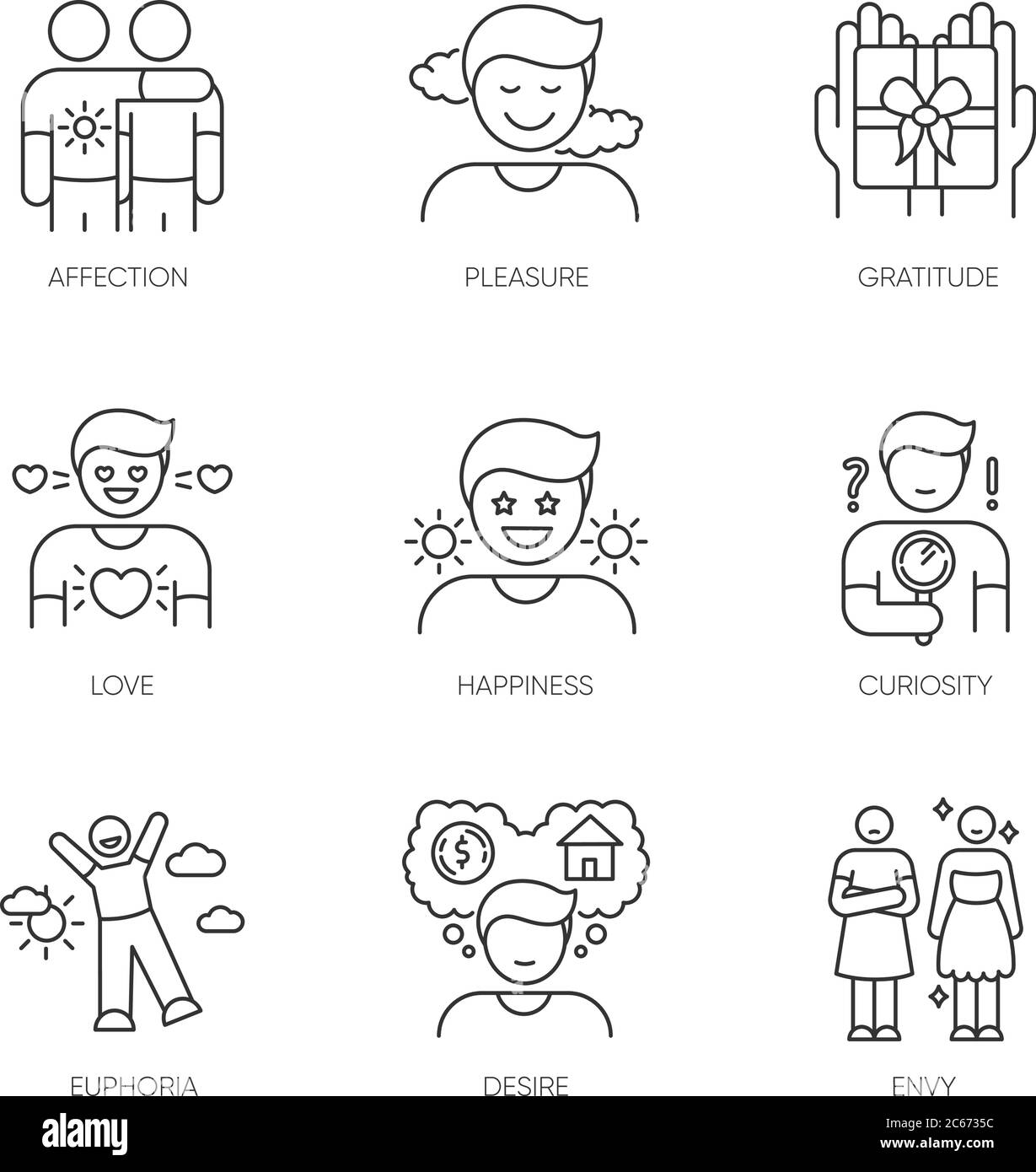 Human behaviour emotions Black and White Stock Photos & Images - Alamy