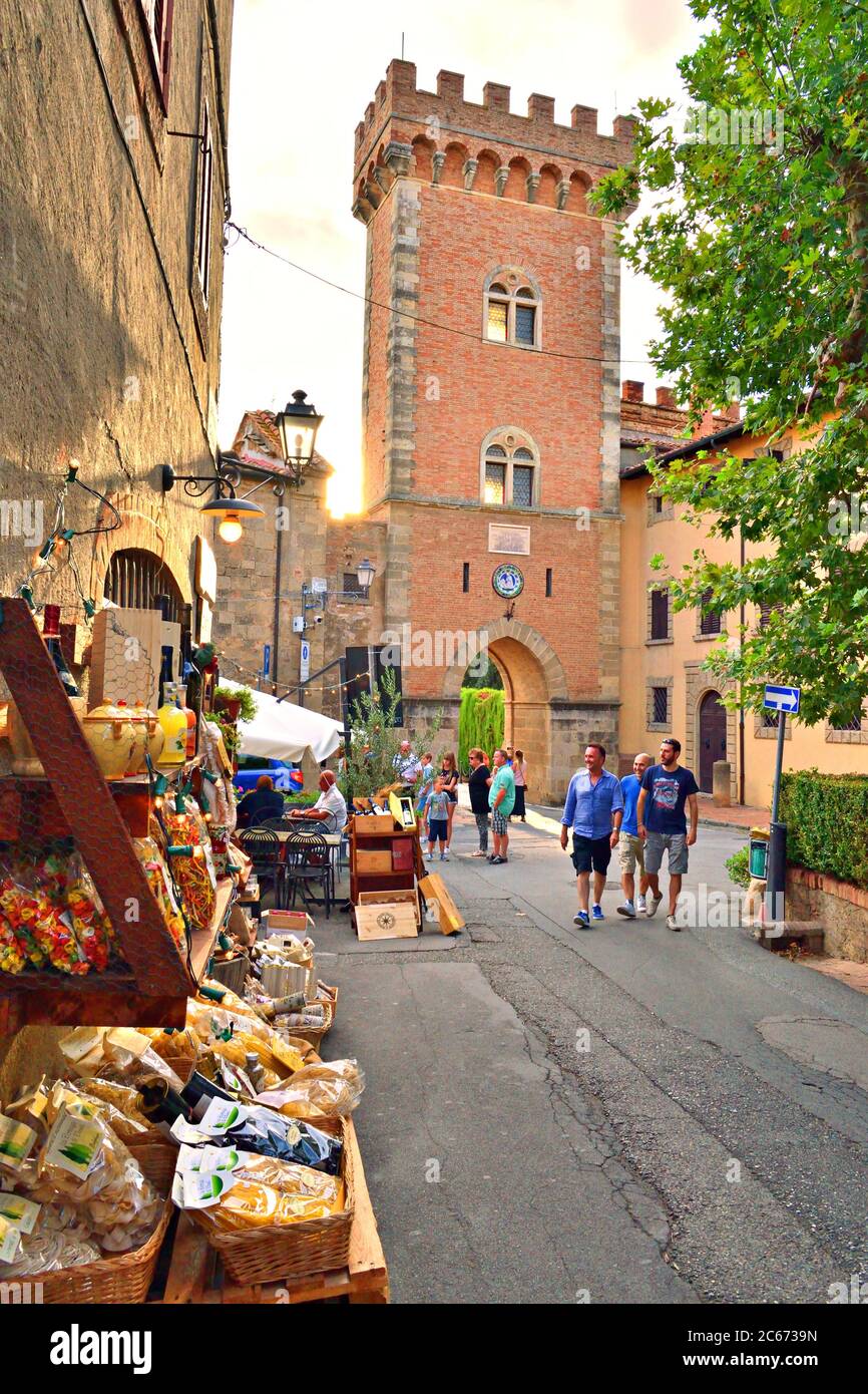 charming medieval Tuscan village of Bolgheri, a hamlet of the town of ...