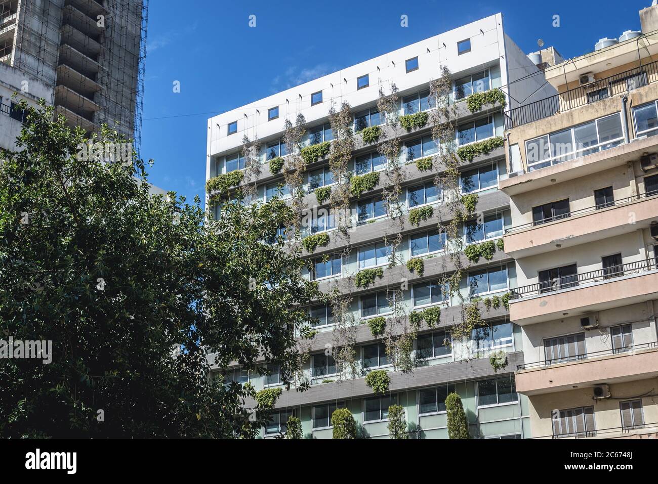 Residential building in Hamra neighborhood of Beirut, Lebanon Stock ...
