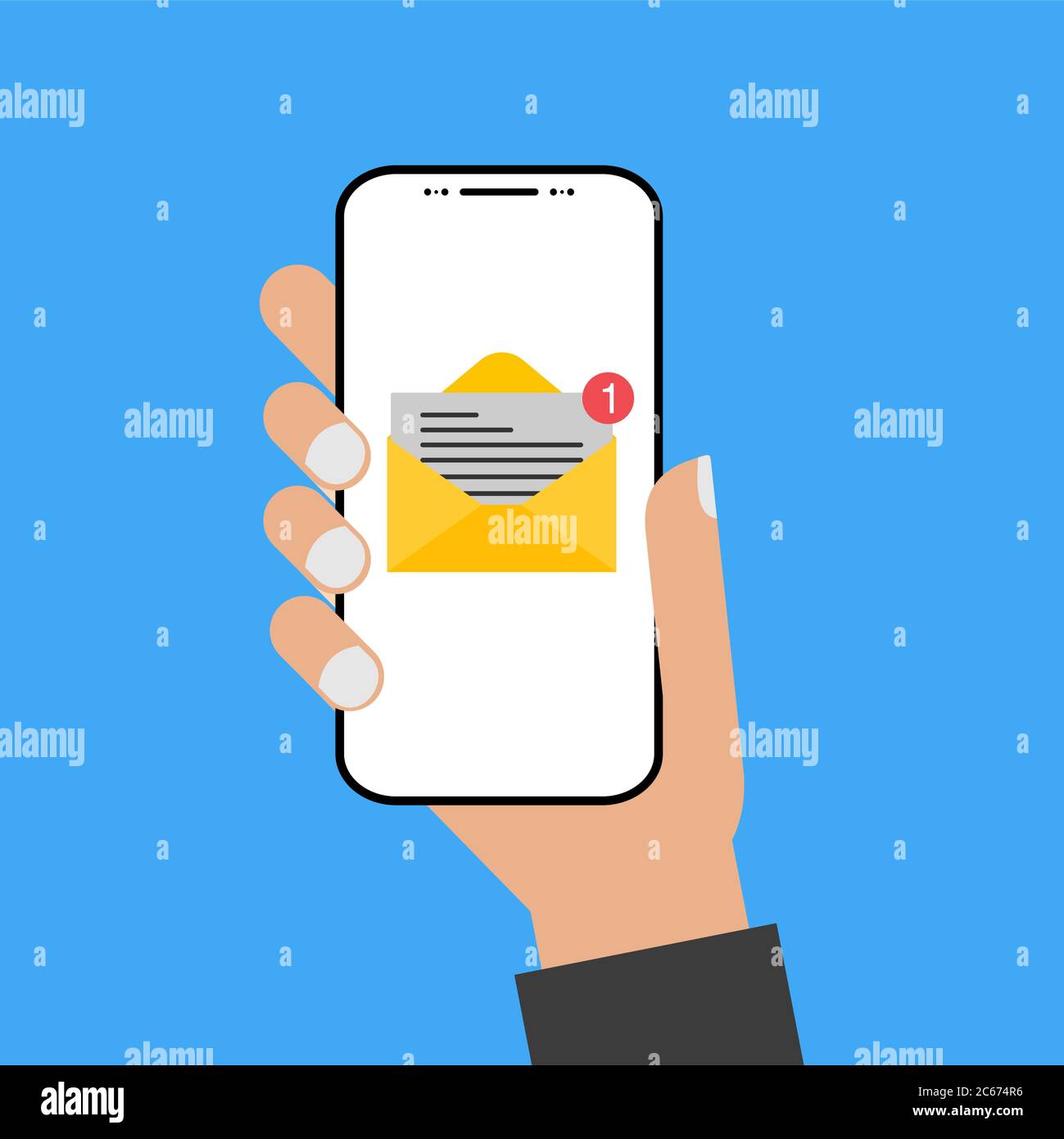 E mail screen Stock Vector Images - Alamy