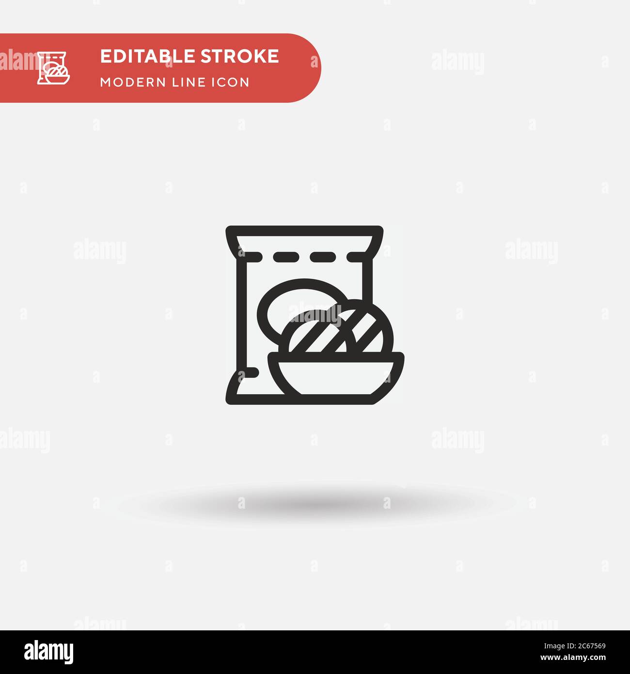 Vector black icon pack crisps hi-res stock photography and images - Alamy