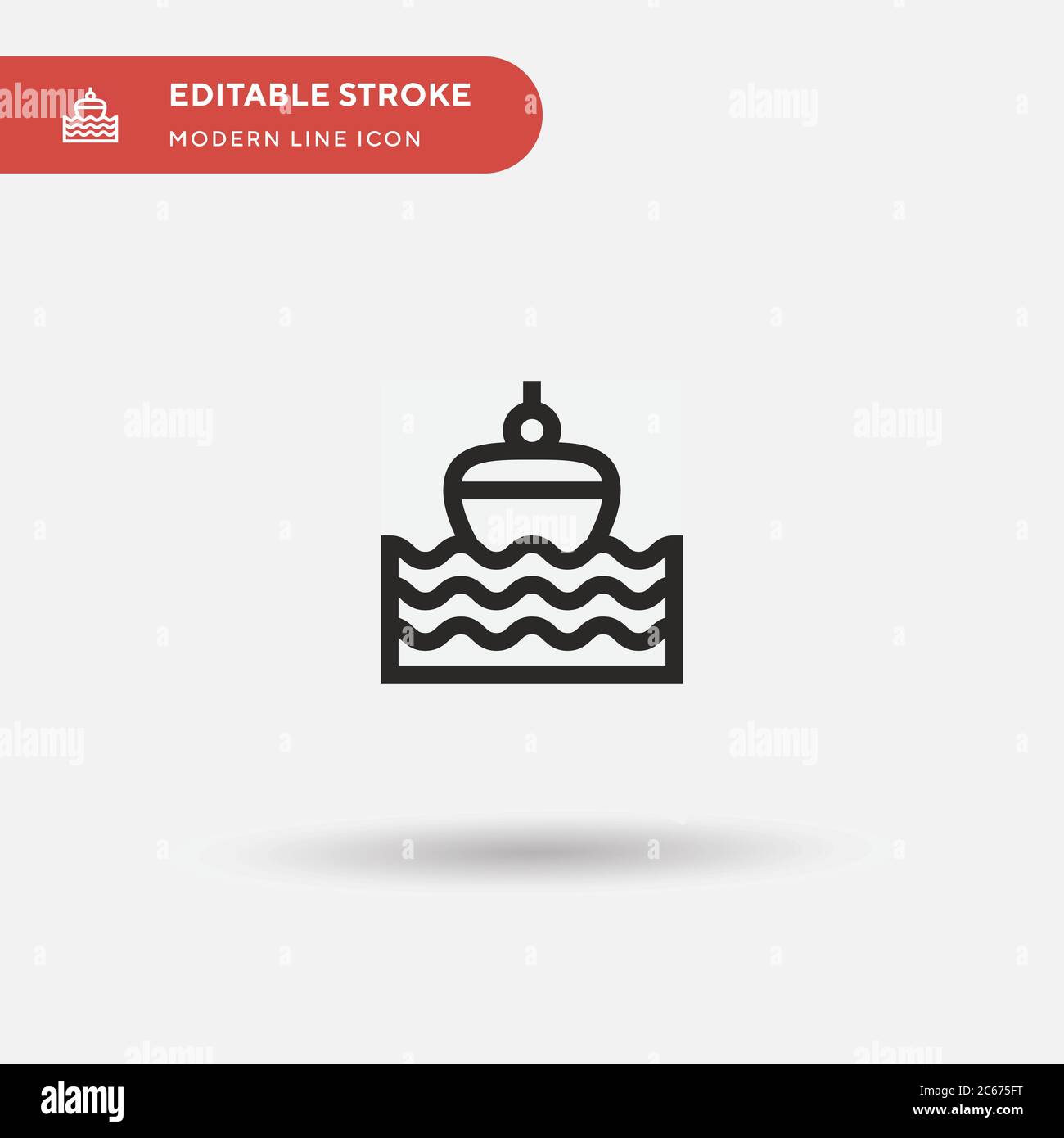 Float Simple vector icon. Illustration symbol design template for web ...