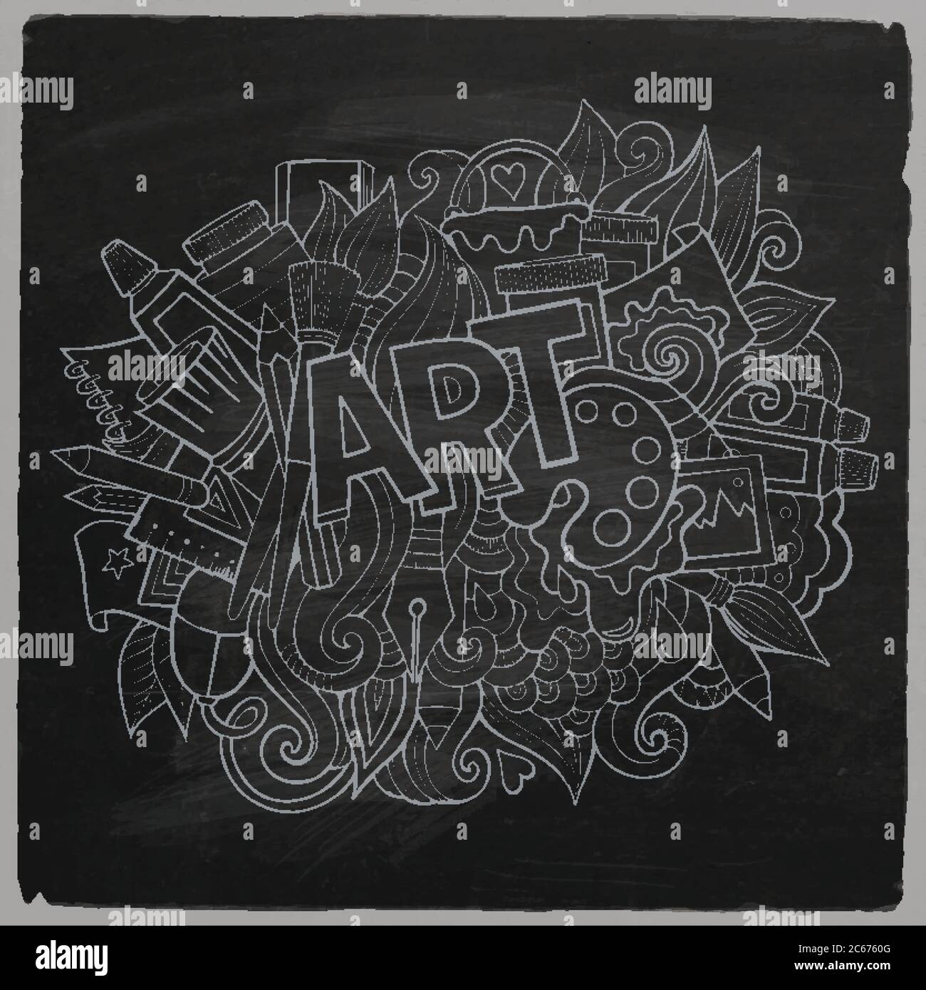 Art hand lettering and doodles elements Stock Vector Image & Art - Alamy