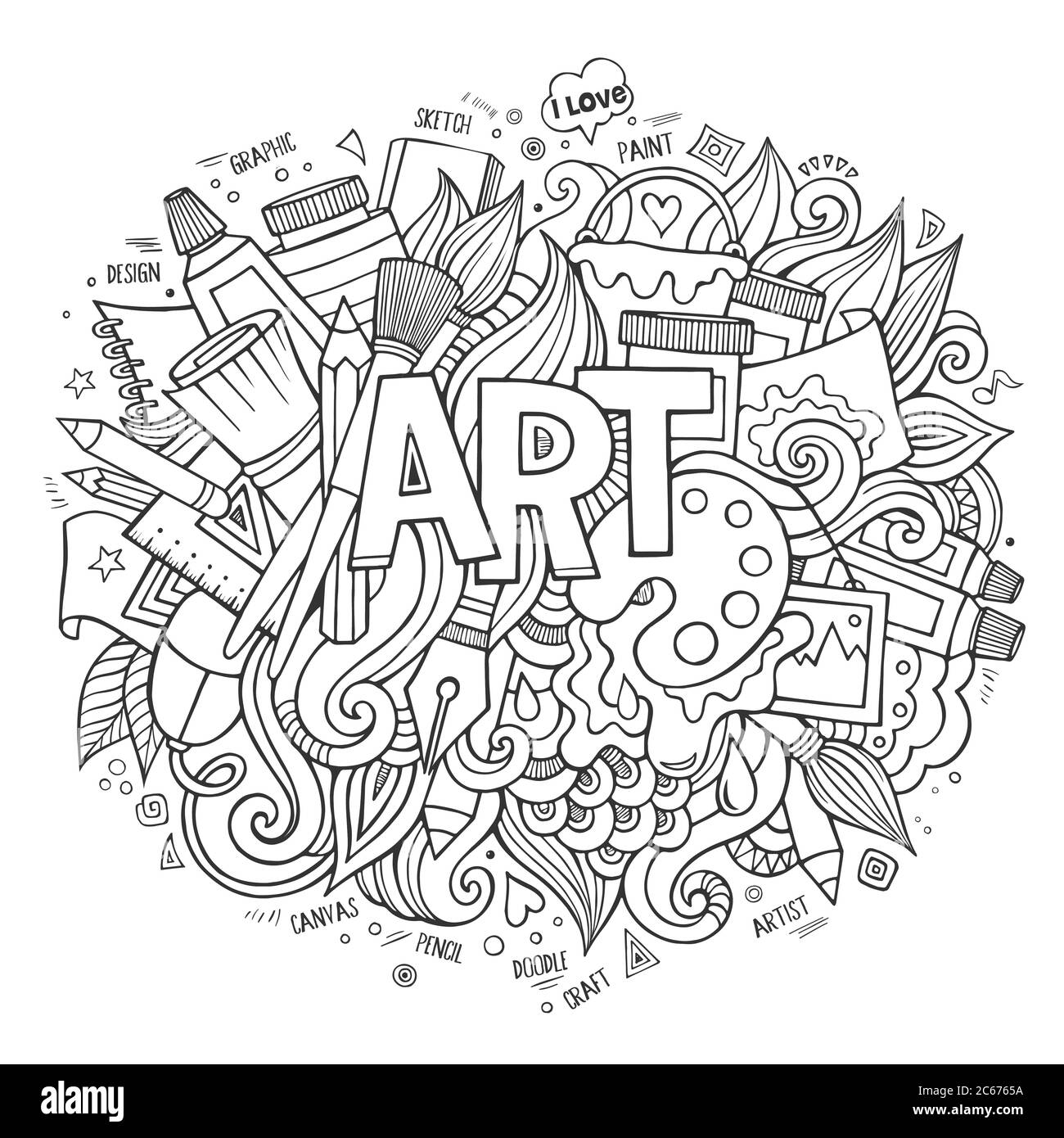 Doodle Art Designs Lettering