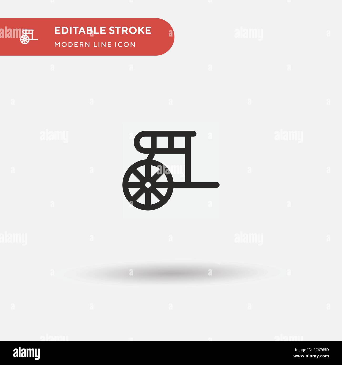 Chariot Simple vector icon. Illustration symbol design template for web ...