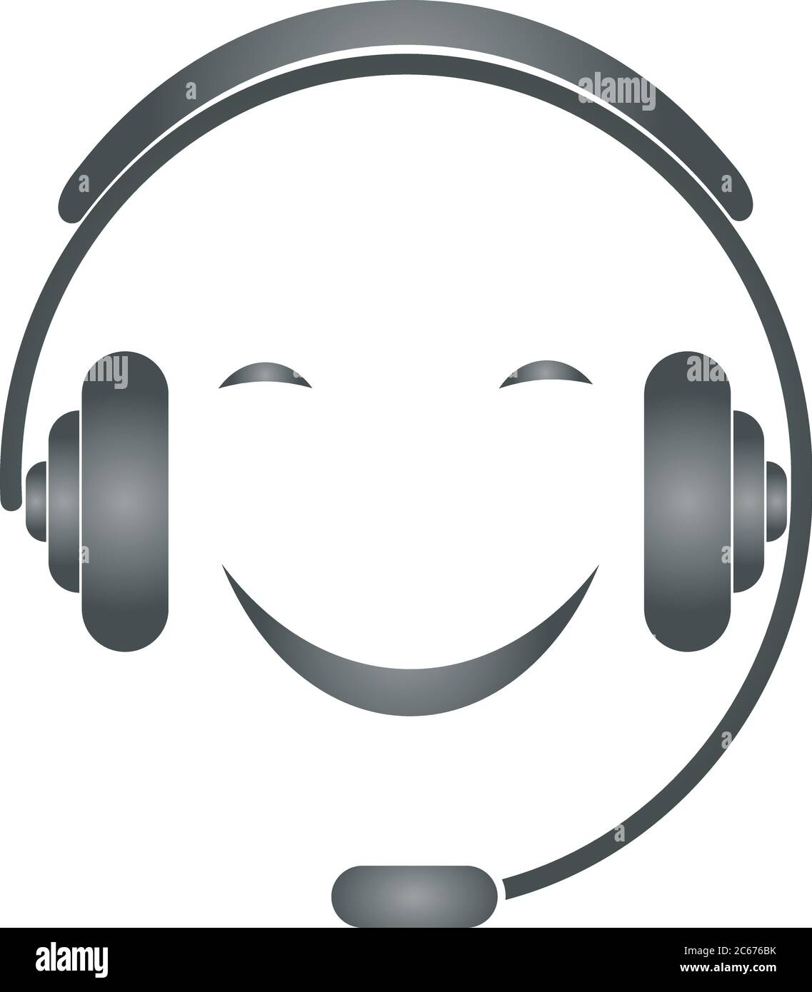 Operator, person, headset, logo, icon Stock Vector Image & Art - Alamy